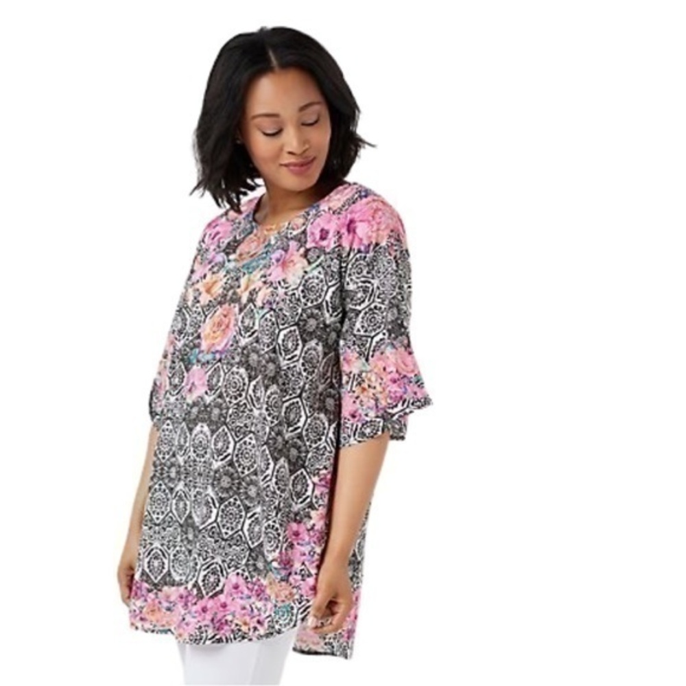 Tolani Collection Narissa Caftan Tunic - Gem